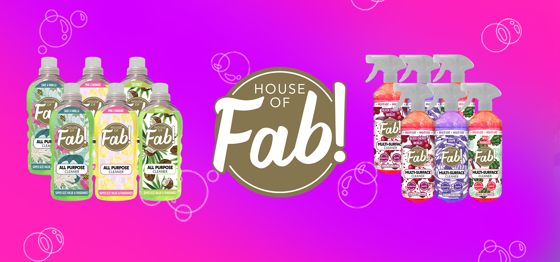 House of Fab | Fragranced Cleaning & Hygiene Products